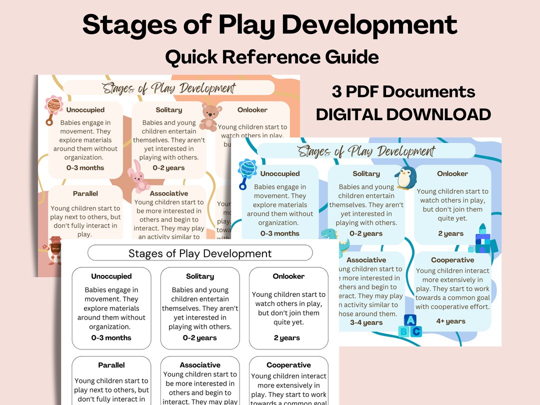 Developmental Milestones Stages of Play Quick Reference Form - Etsy ...