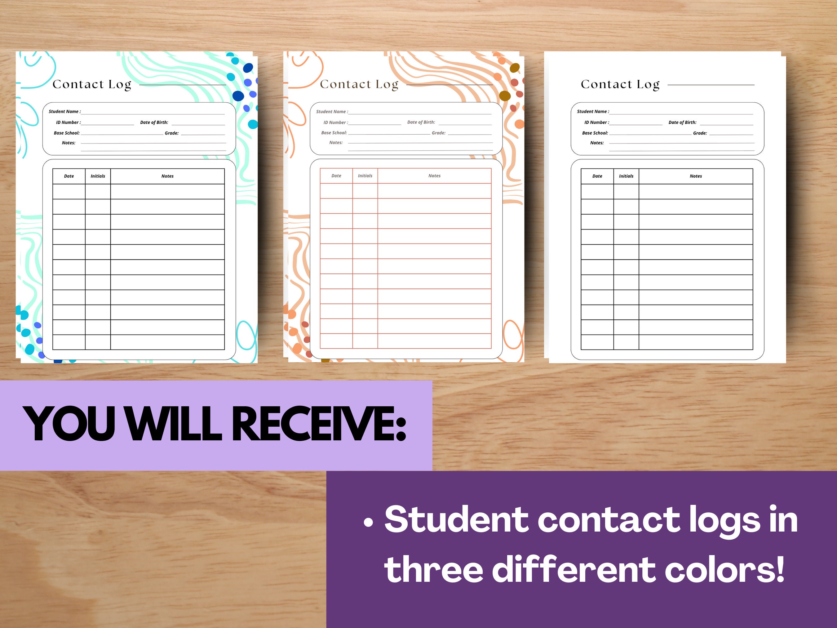 School Psychologist Contact Logs, Psychologist Organization Form ...