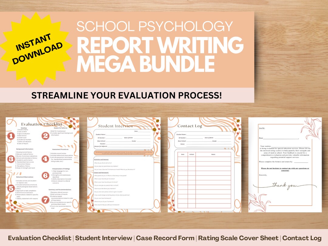 School Psychology Report Writing, Psychology Report Writing ...
