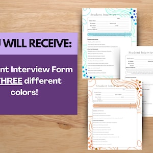 Student Interview Form | Clinical Interview Form | School Psychologist ...