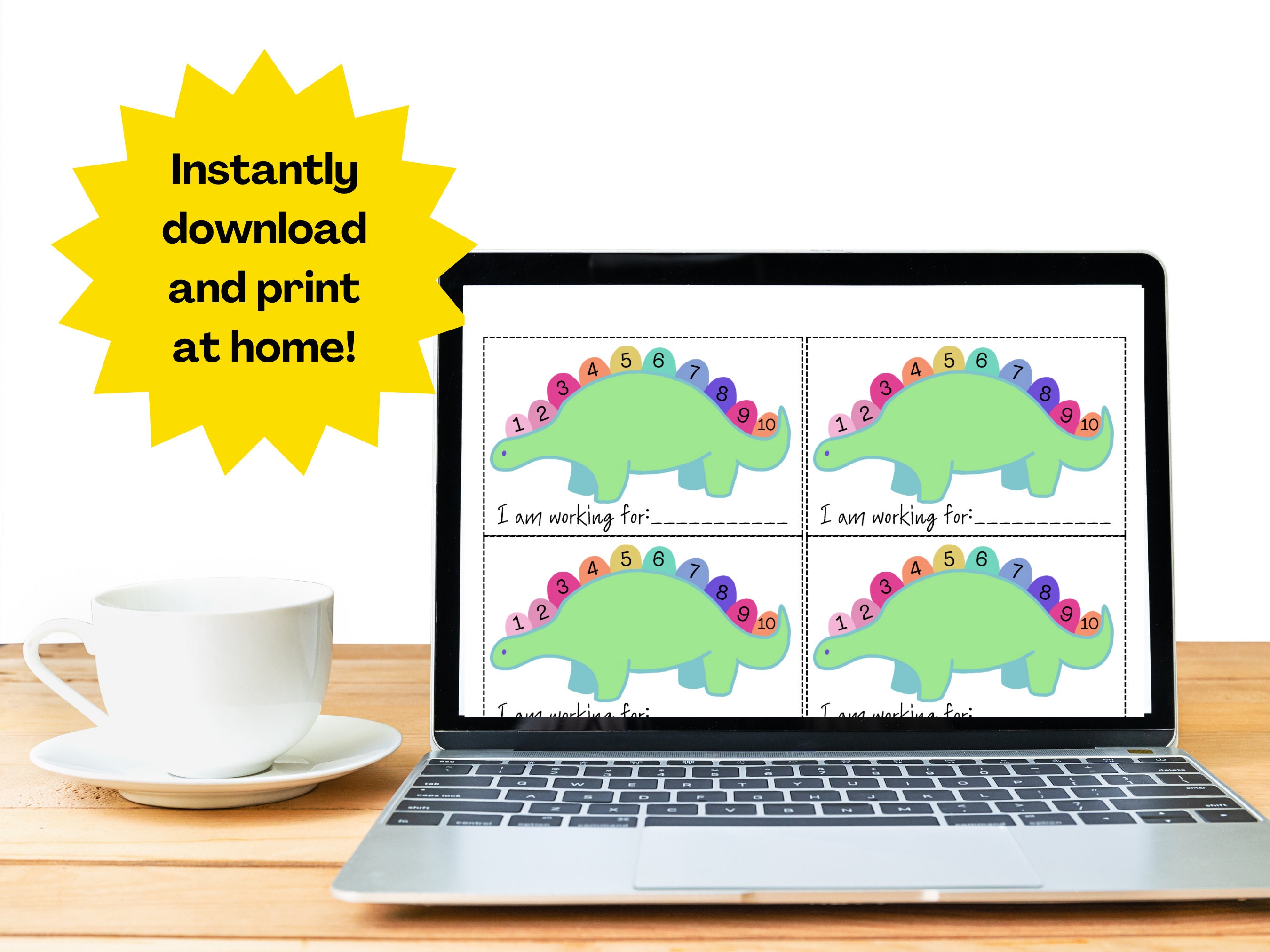Dinosaur Positive Behavior Punch Card, Classroom Behavior Management ...