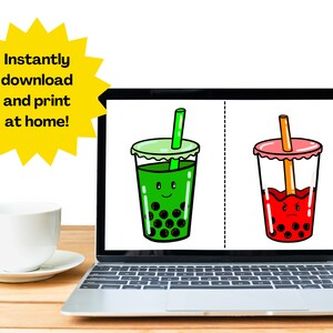 Bubble Tea Themed Feelings Skill Cards, Emotions Flashcards, Social ...