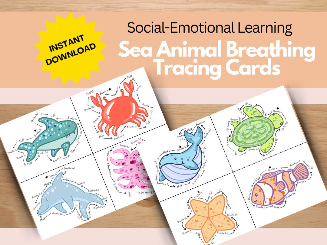 Kids Mindful Breathing Cards, Social Emotional Learning, Coping Skills ...