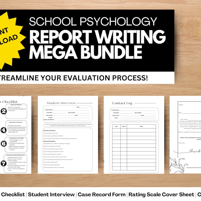 Psychologist Report Writing - Etsy