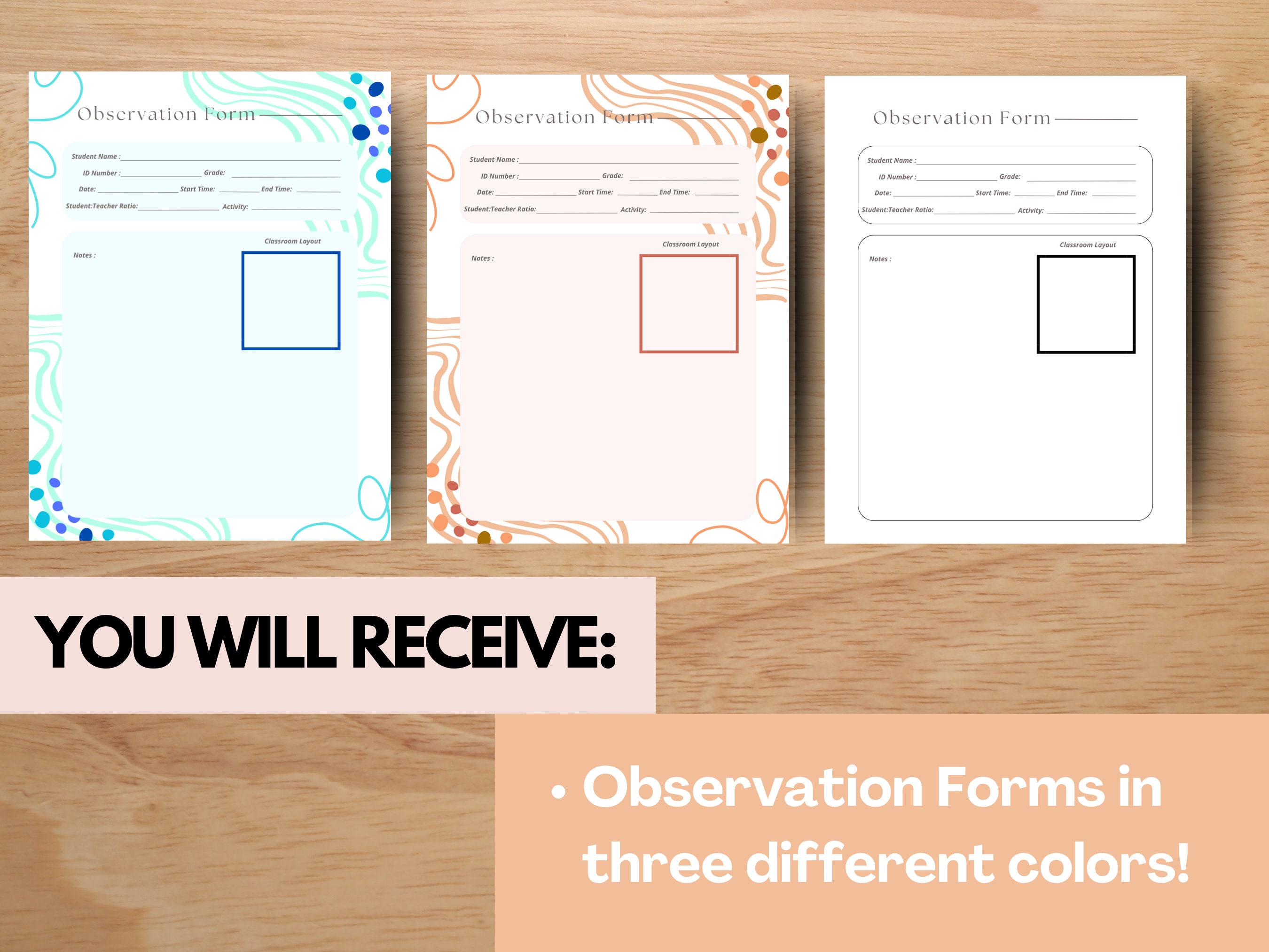 School Psychology Observation Forms, Behavioral Observation Forms ...
