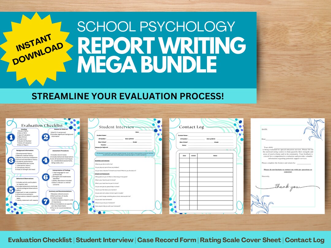 School Psychology Report Writing, Psychology Report Writing ...