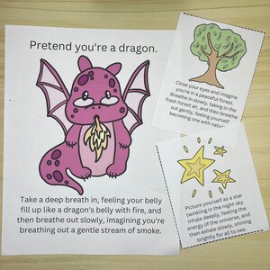 Mindful Breathing Cards, Social Emotional Learning, Coping Skills, Calm ...