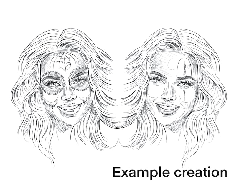 Procreate Tattoo Brush Set and Stamps - Chicano Girls - Etsy