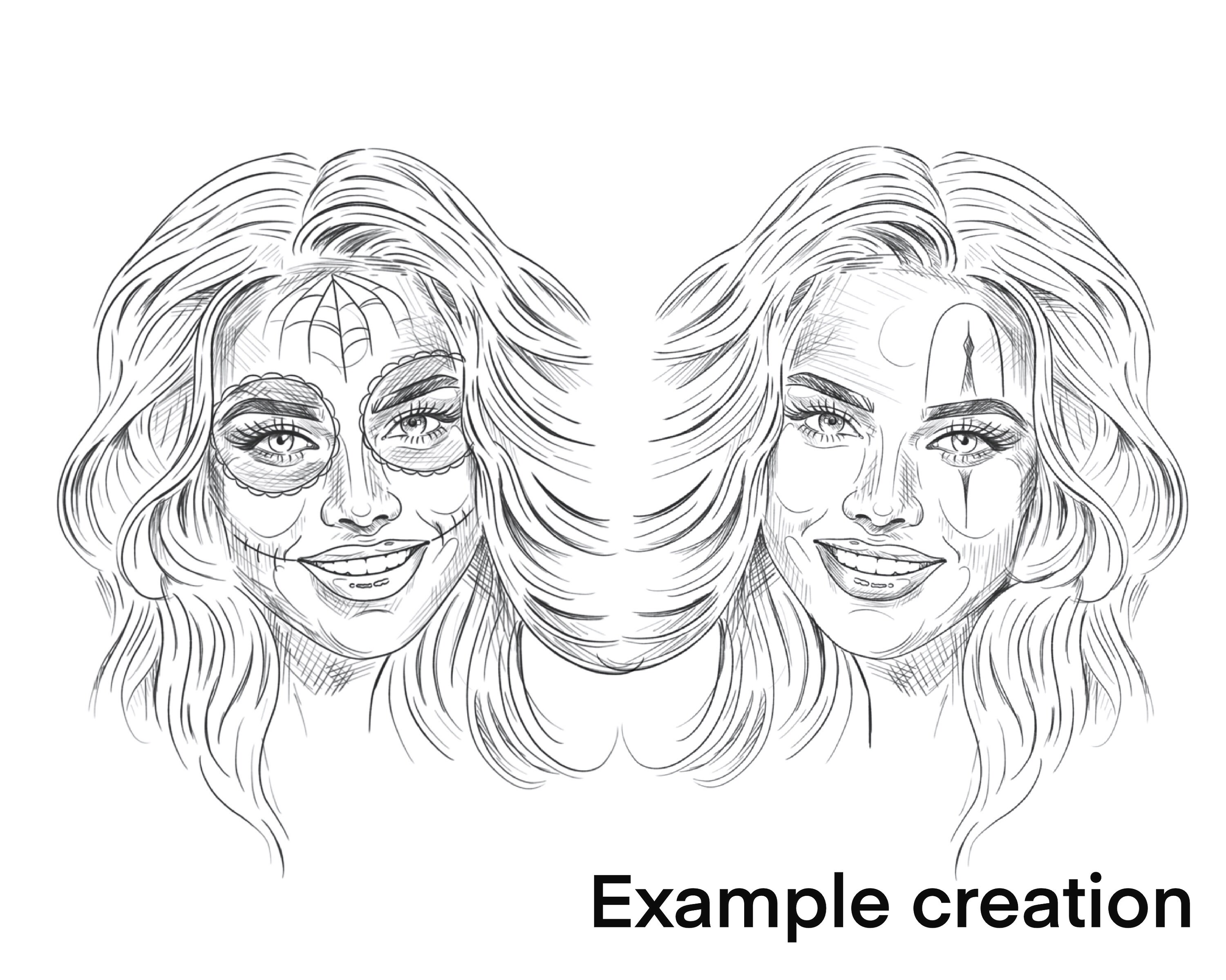 Procreate Tattoo Brush Set and Stamps - Chicano Girls - Etsy