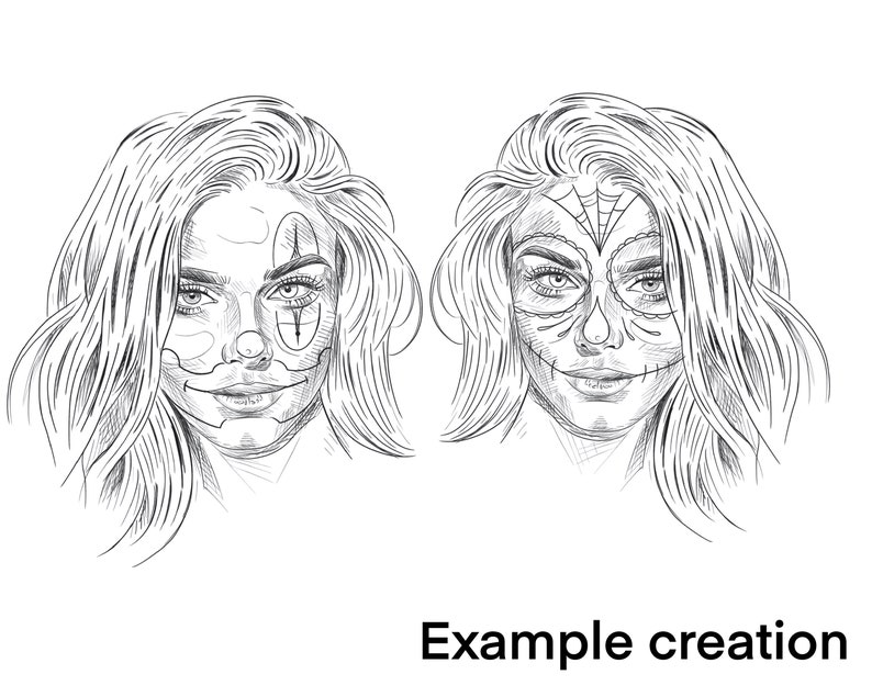 Procreate Tattoo Brush Set and Stamps Chicano Girls - Etsy