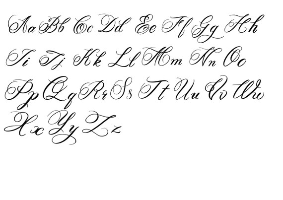 Script Letters Tattoo