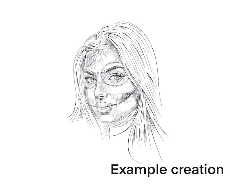 Procreate Tattoo Brush Set and Stamps Chicano Girls - Etsy