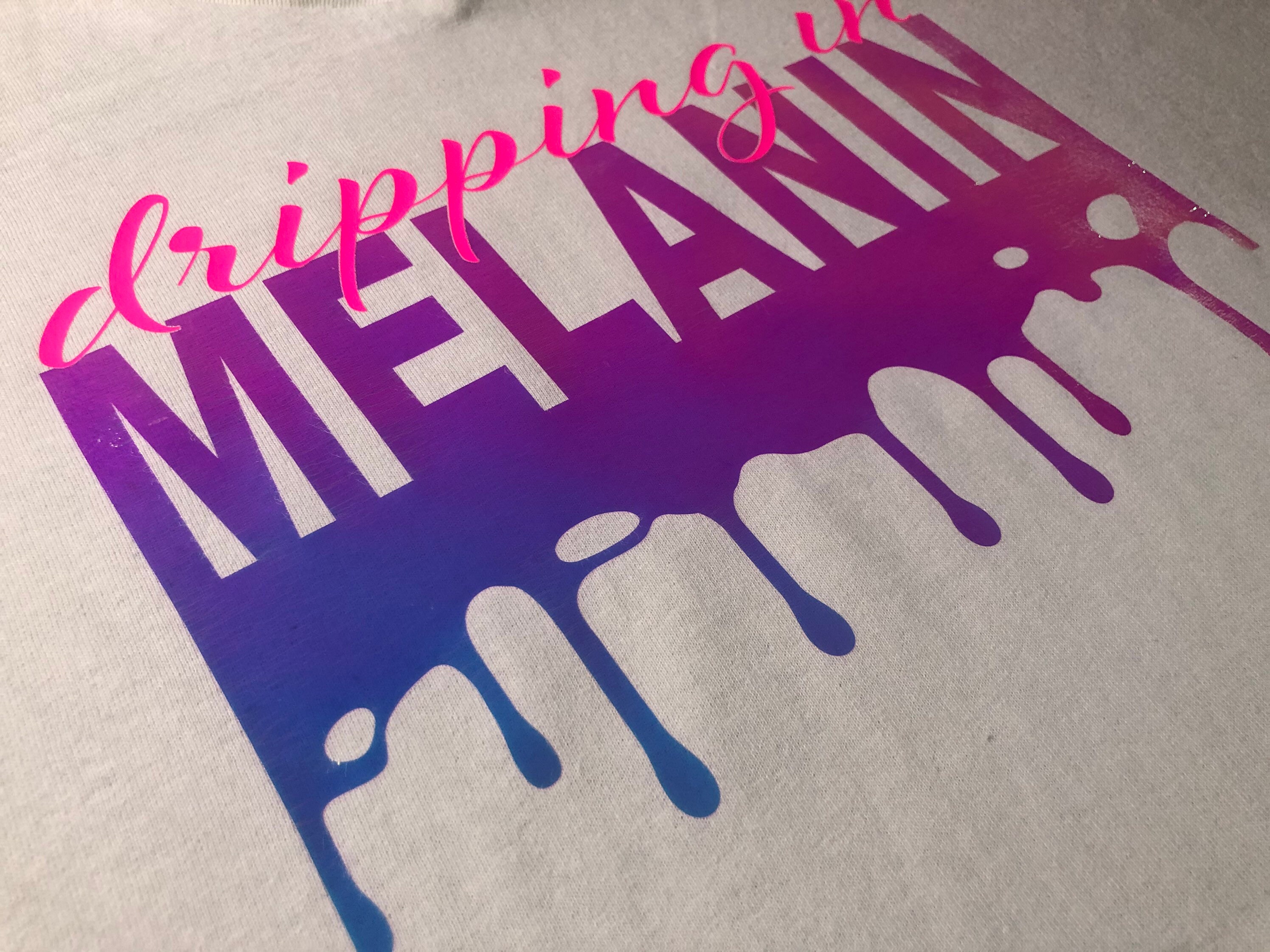 Holographic Dripping in Melanin Shirt - Etsy