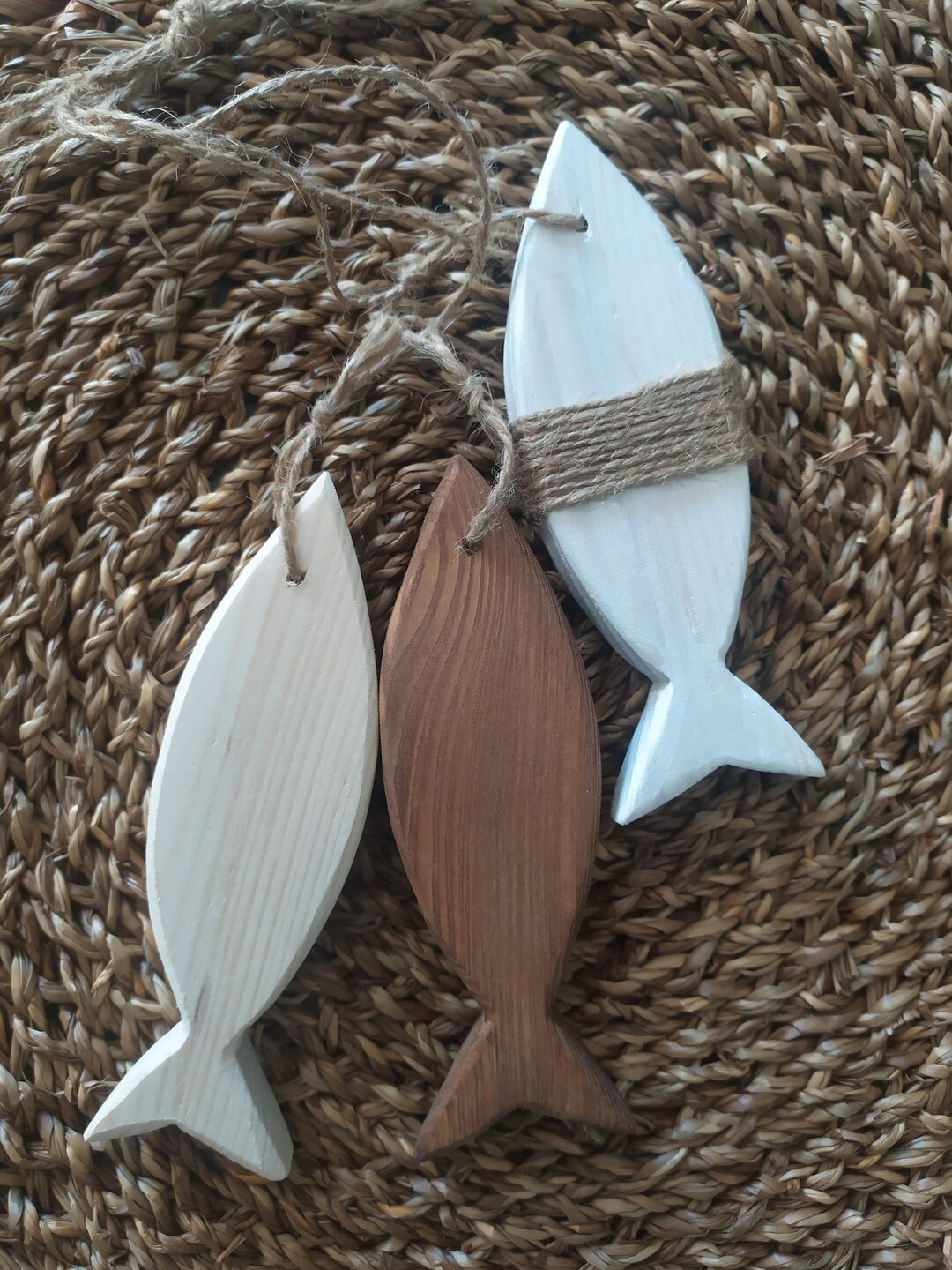 Lot of Small Wooden Fish - Etsy