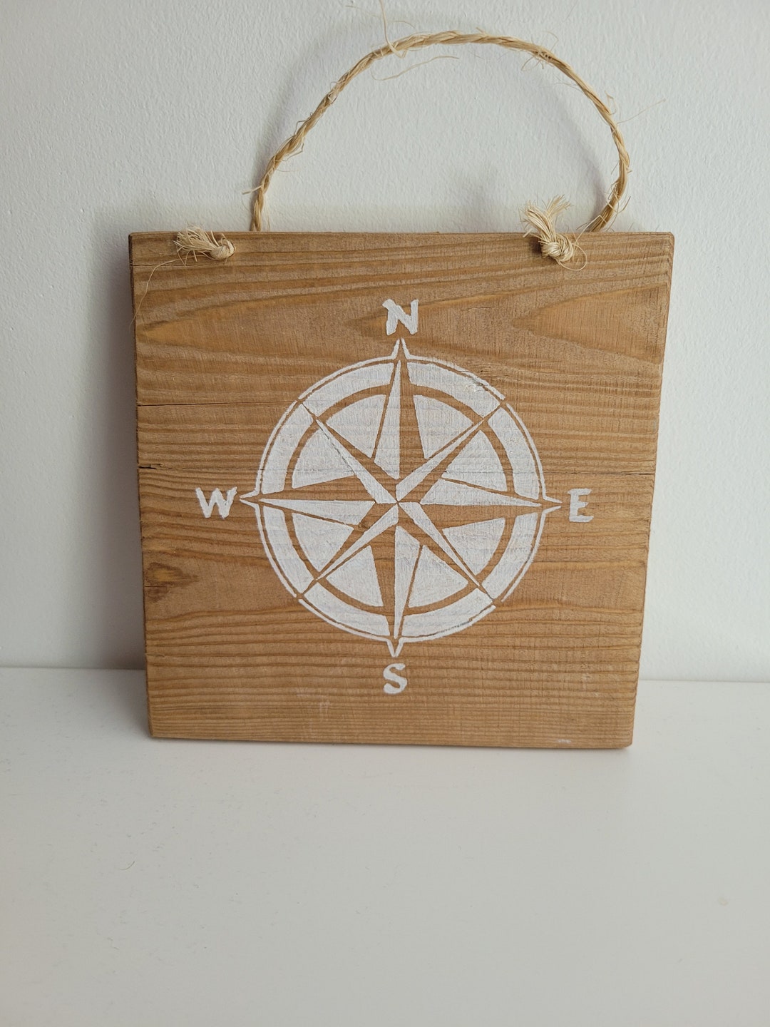 Wooden Compass Rose Painting - Etsy UK
