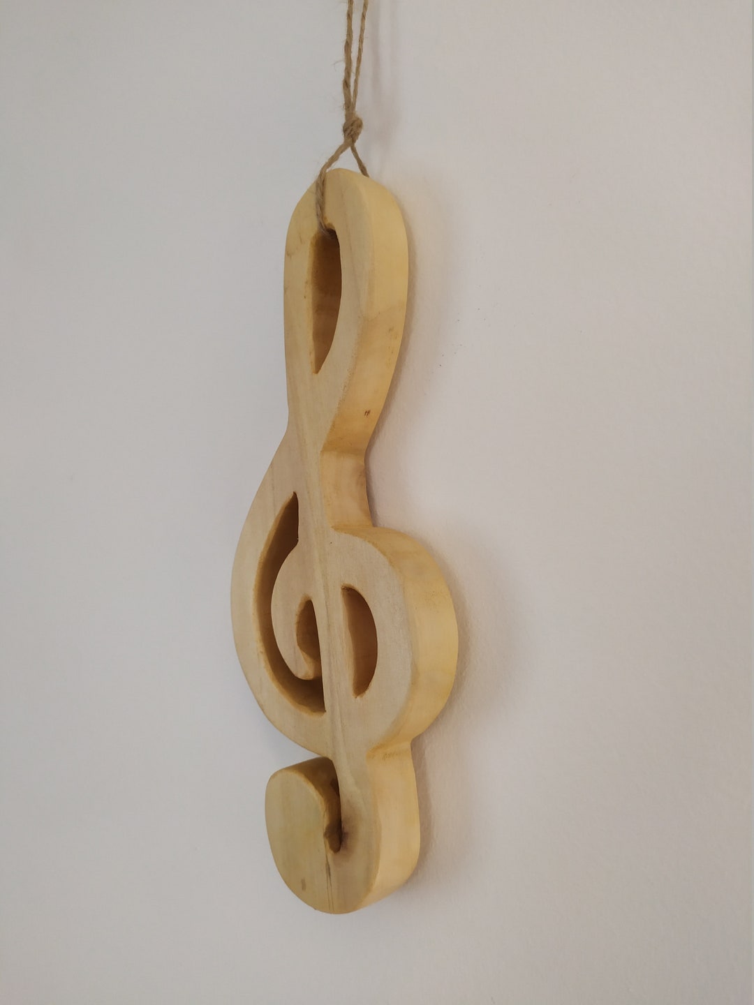 Wooden Treble Clef Sculpture - Etsy
