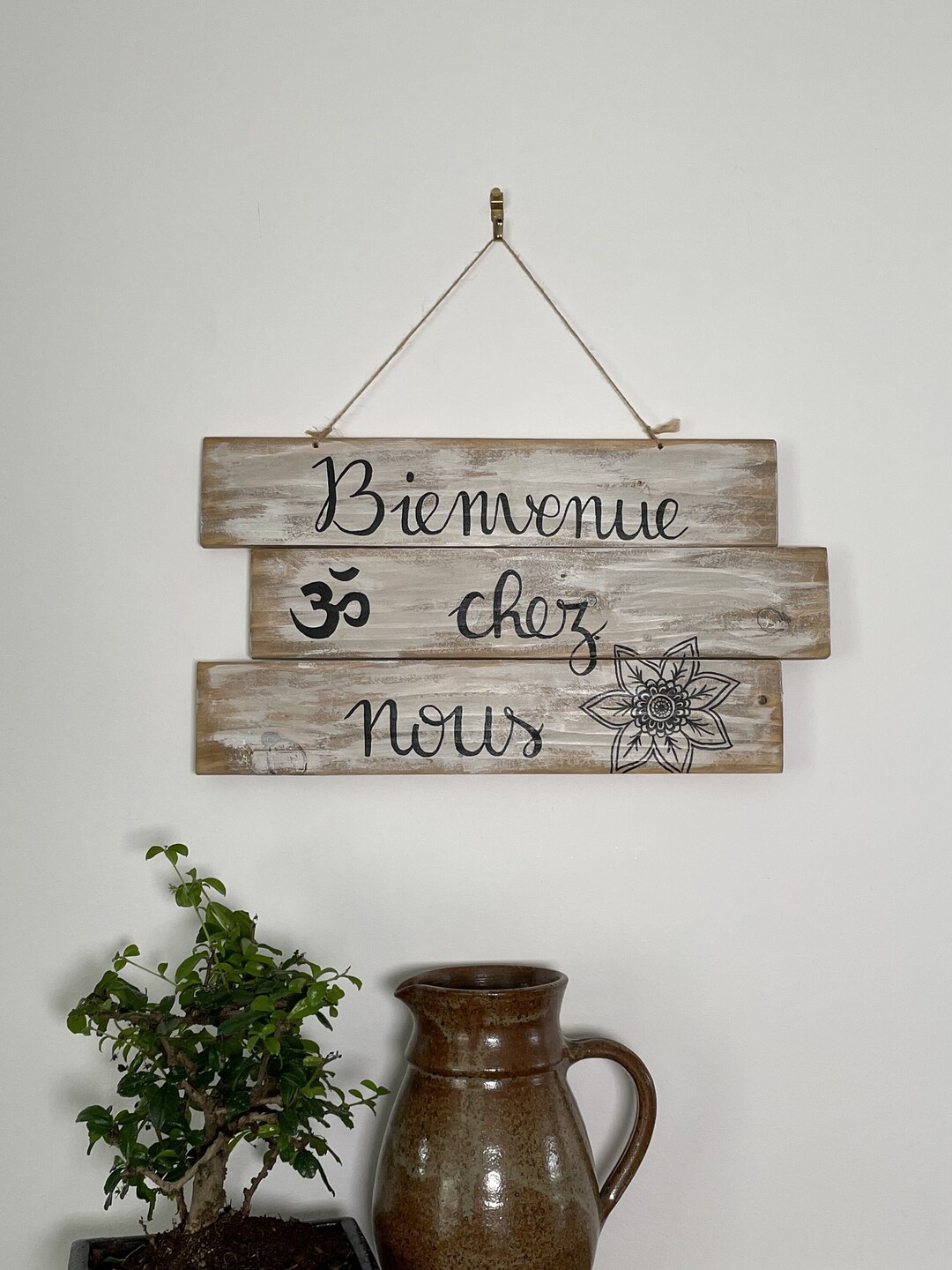 Customizable zen Welcome Home Sign - Etsy