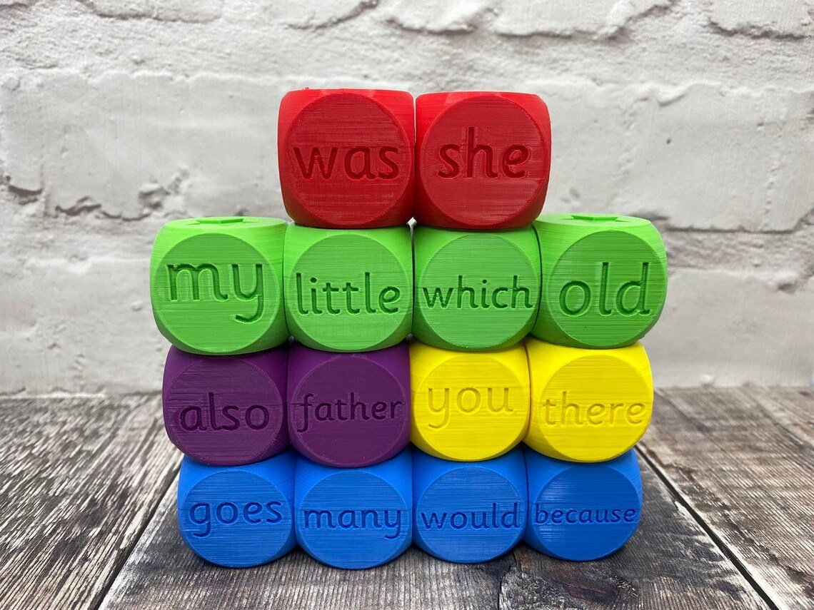 Jolly Phonics Tricky Word Dice Jolly Readers Levels Word - Etsy