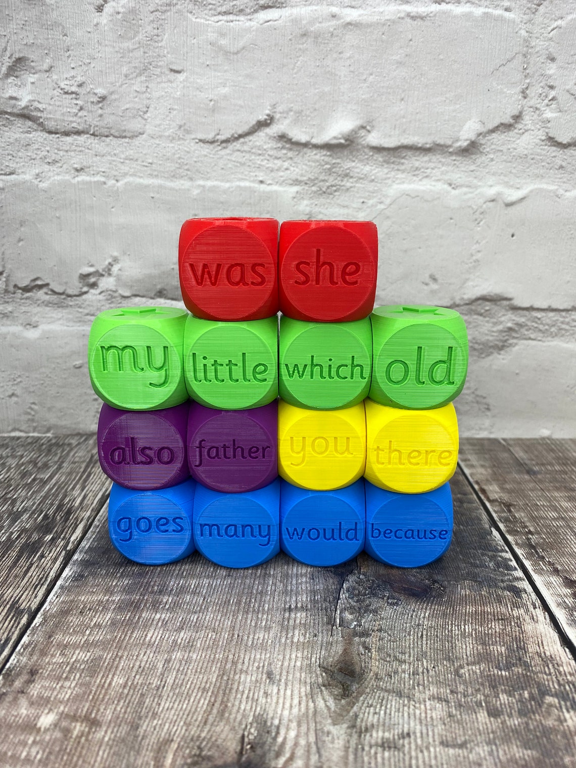 Jolly Phonics Tricky Word Dice Jolly Readers Levels Word - Etsy