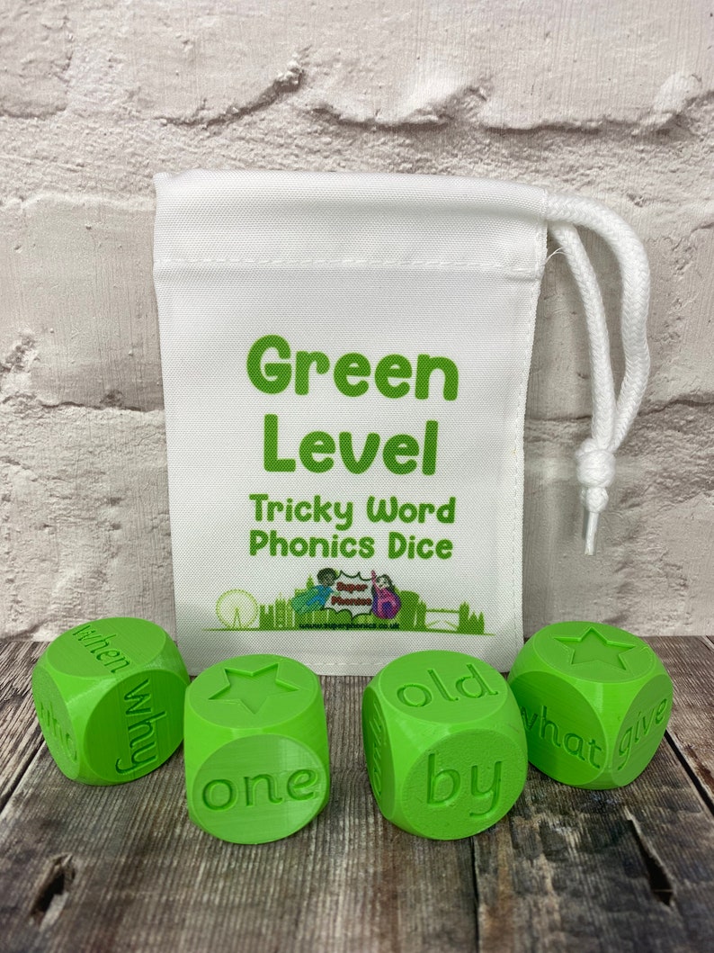 Jolly Phonics Tricky Word Dice, Jolly Readers Levels, Word Recognition ...