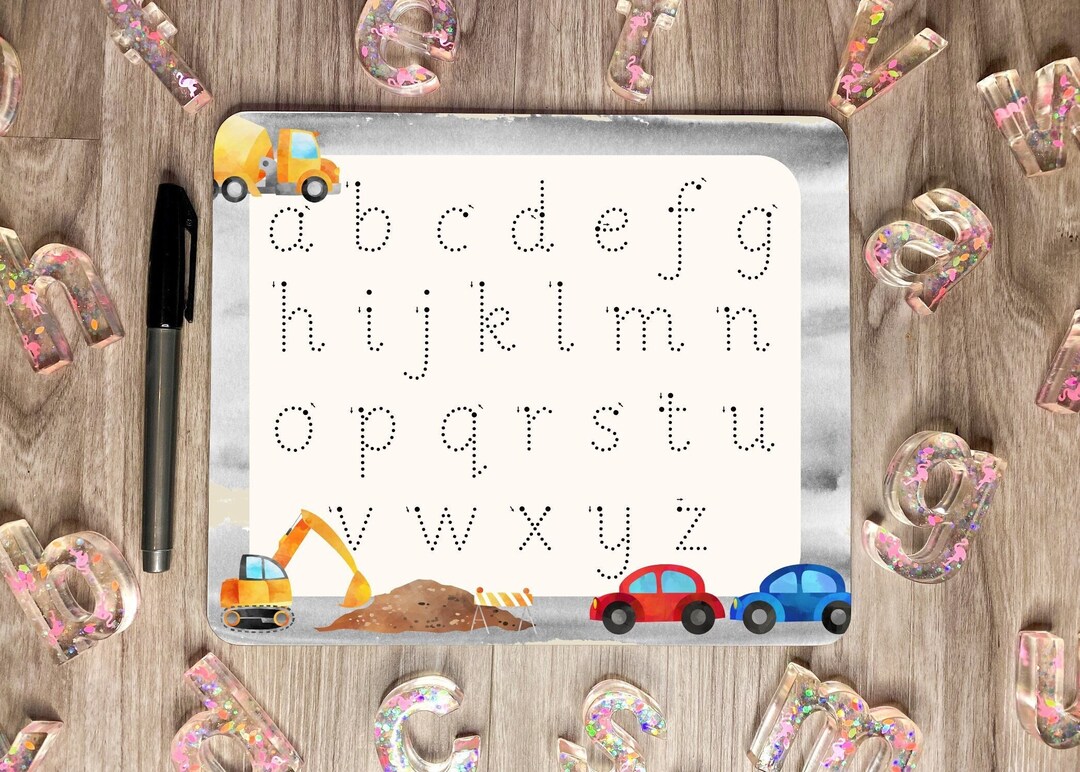 Construction Reusable Wipe Clean Letter Formation Board | Lowercase ...