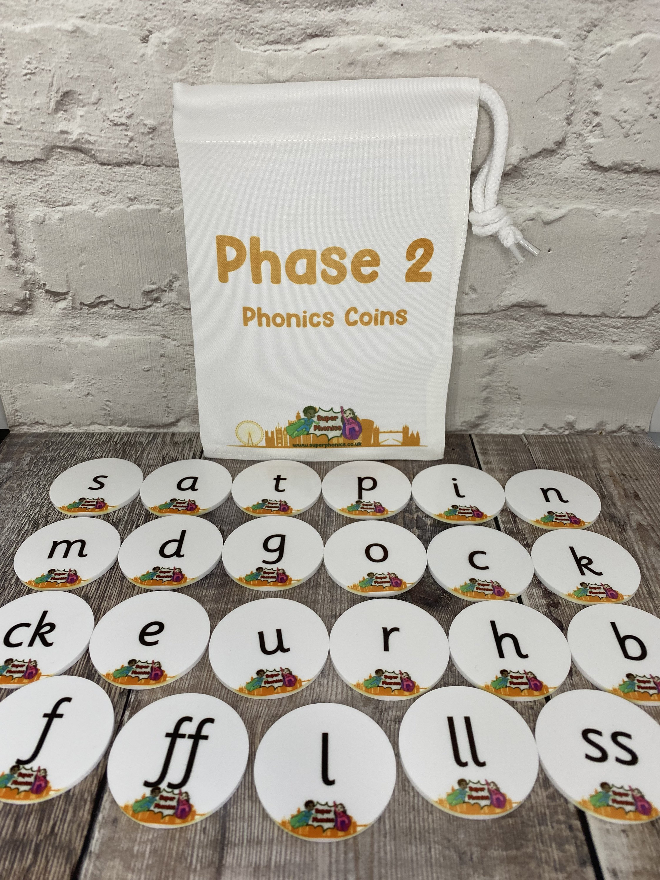 Phase 2 Phonics Coins, Letters & Sounds, Letter Recognition, Montessori ...
