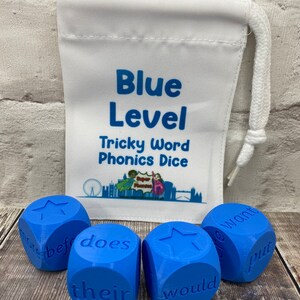 Jolly Phonics Tricky Word Dice, Jolly Readers Levels, Word Recognition ...