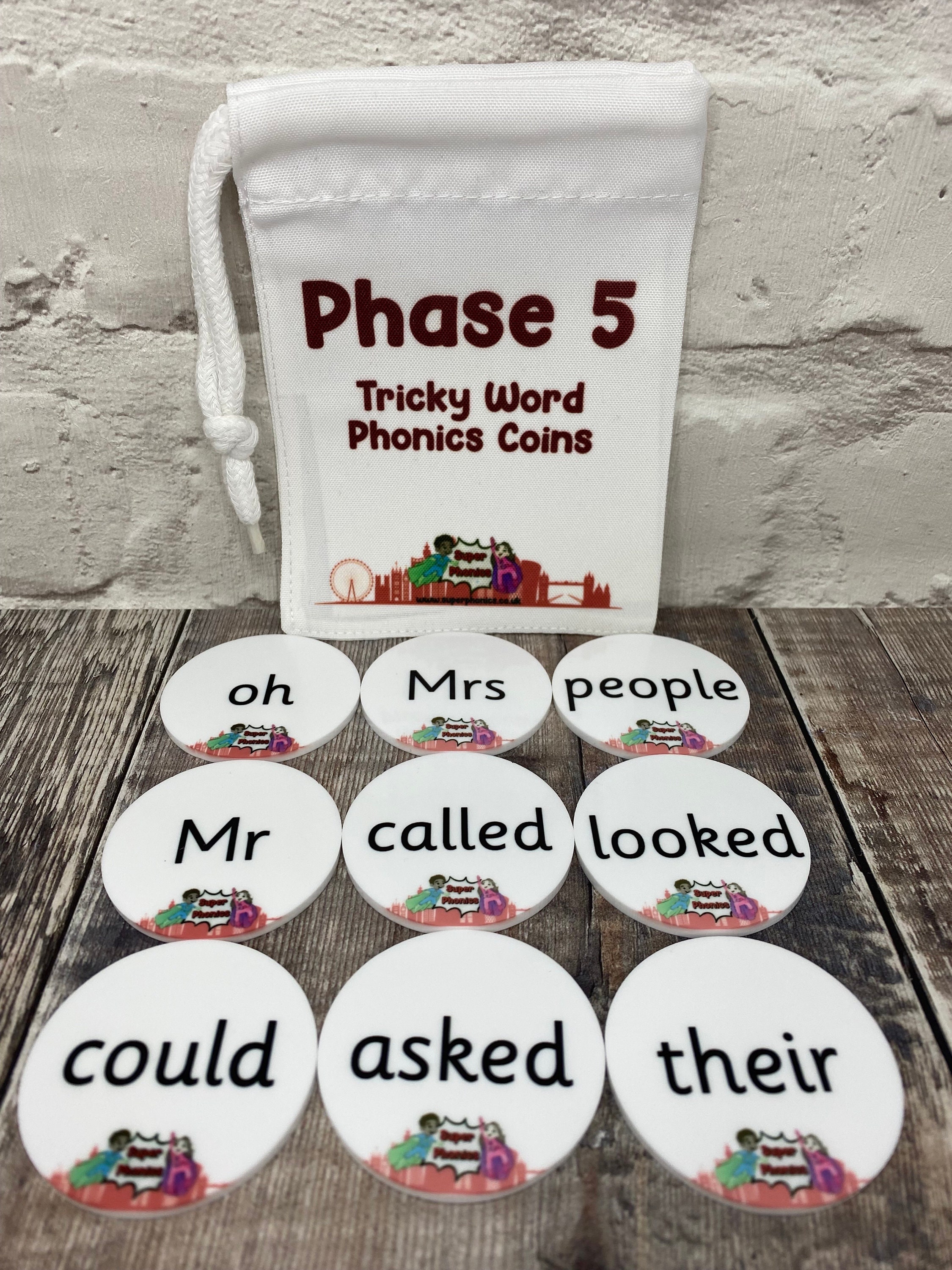 Phase 5 Tricky Word Coins, Letters & Sounds, Word Recognition ...