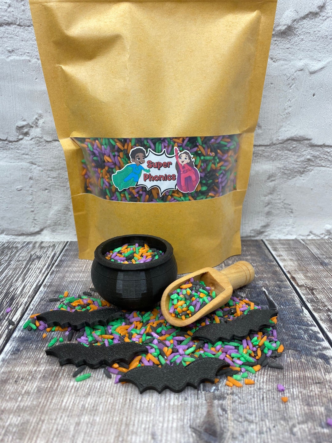Hocus Pocus Sensory Rice Play Base With Props for Halloween - Etsy