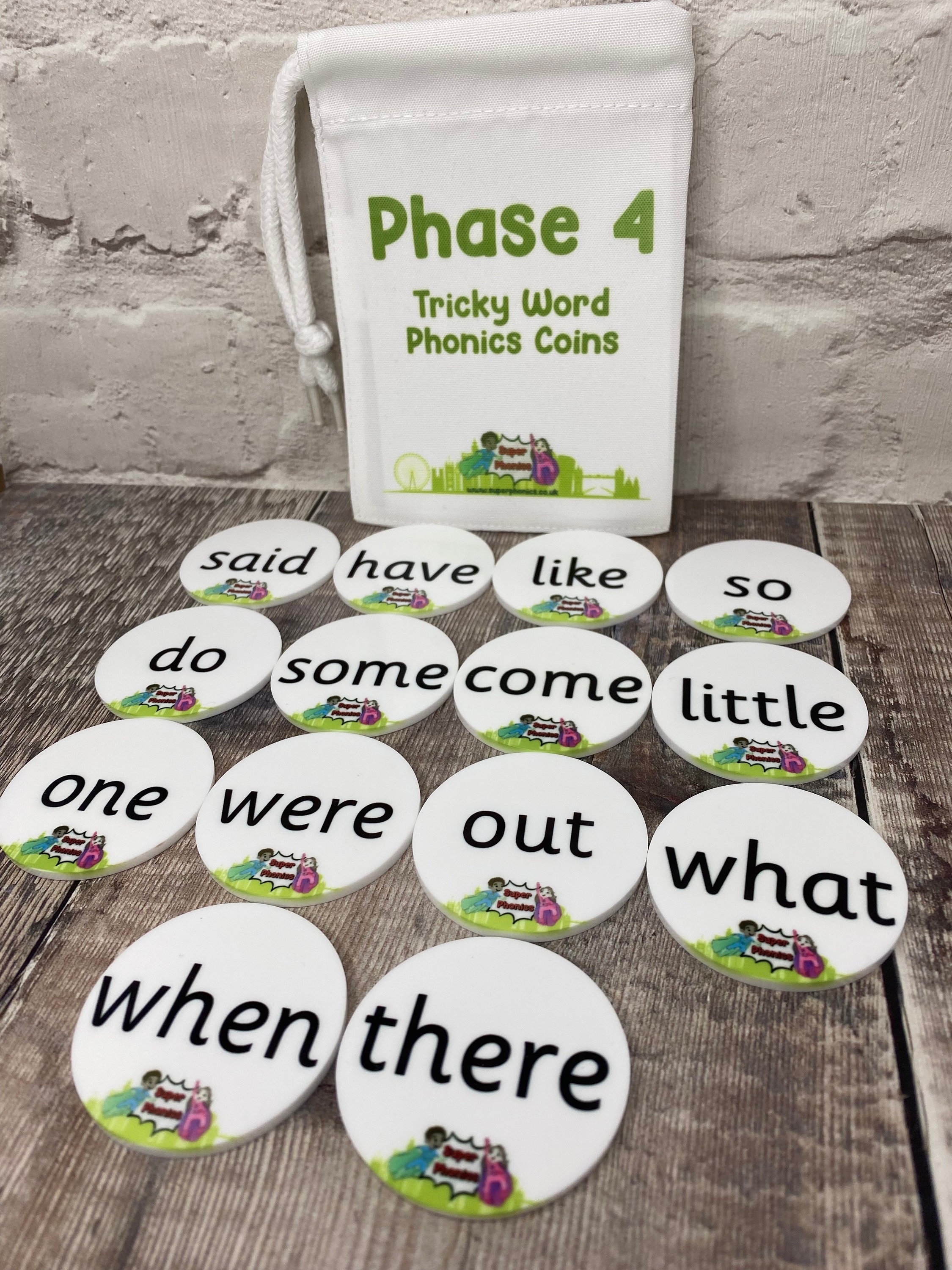 Phase 4 Tricky Word Coins, Letters & Sounds, Word Recognition ...