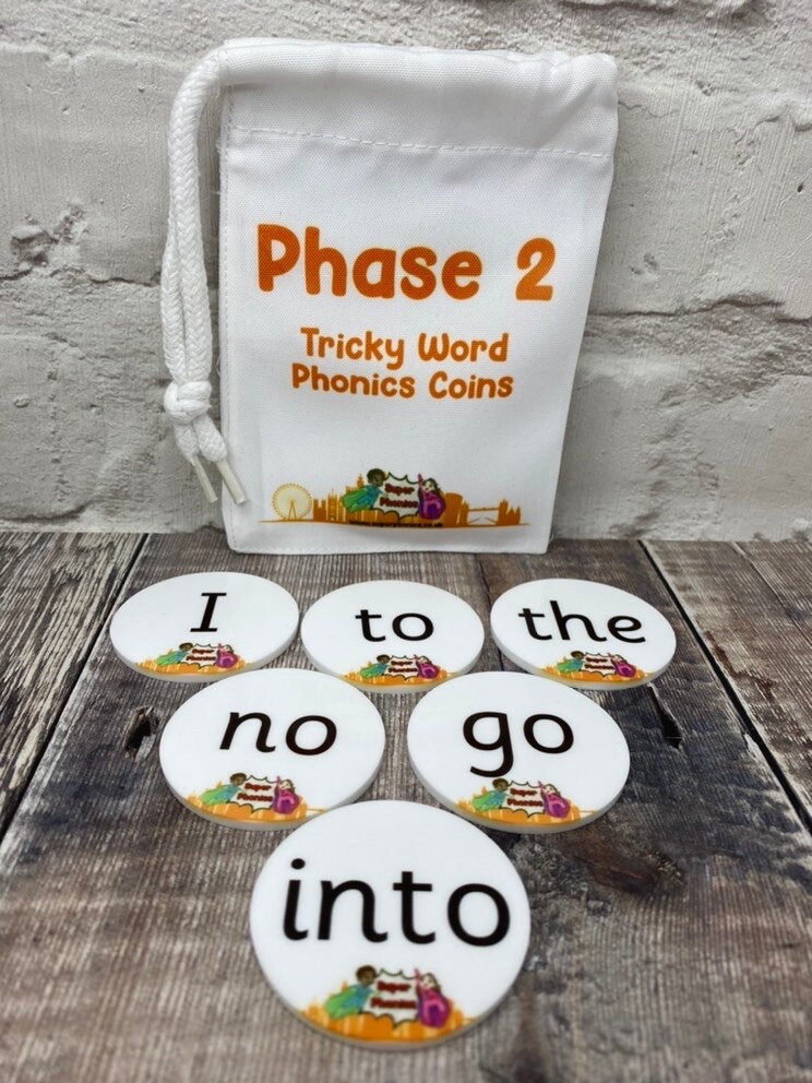Phase 2 Tricky Word Coins, Letters & Sounds, Word Recognition ...