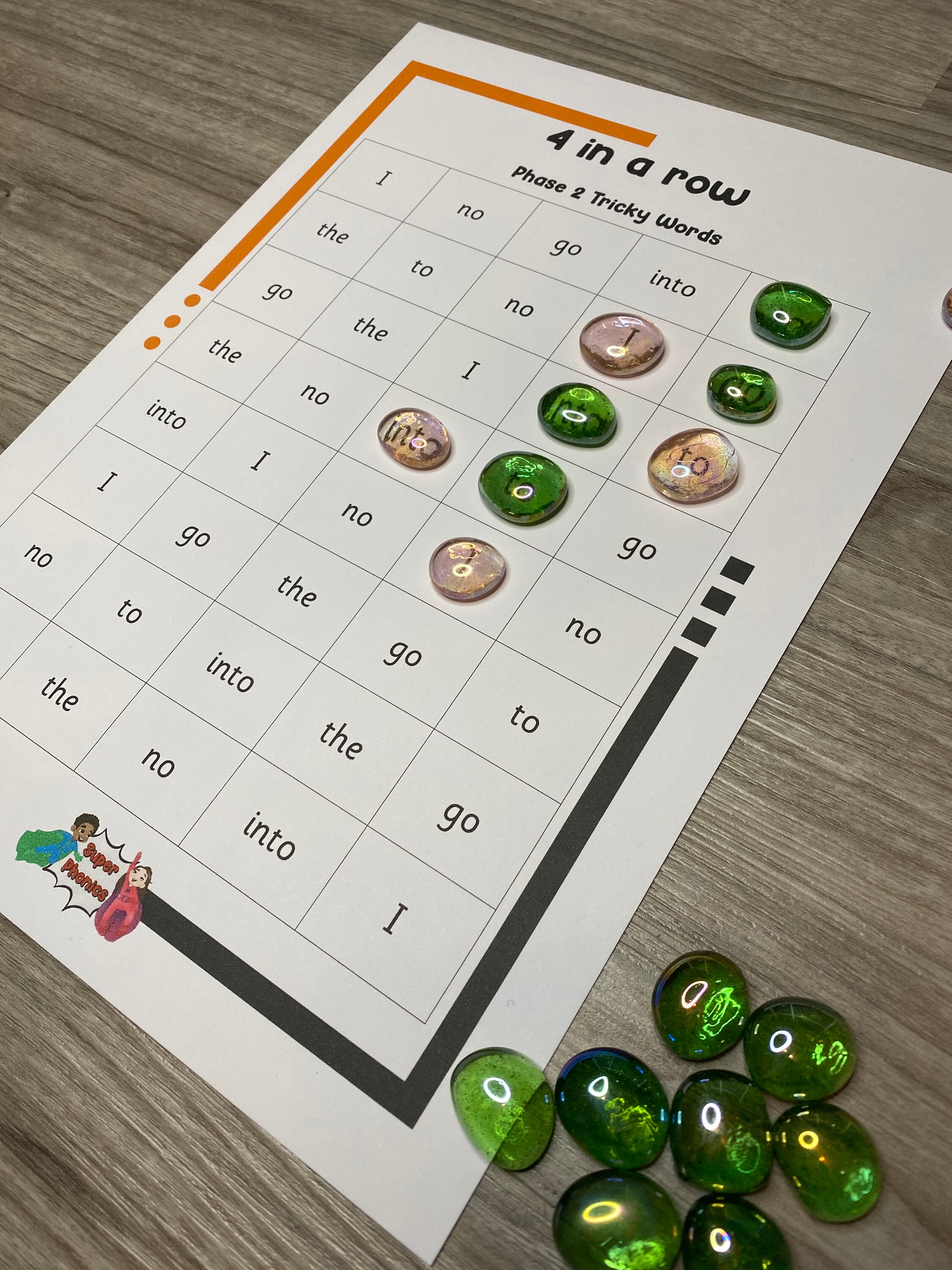 Phase 2 Tricky Word 4 in a Row Game, DIGITIAL DOWNLOAD - Etsy