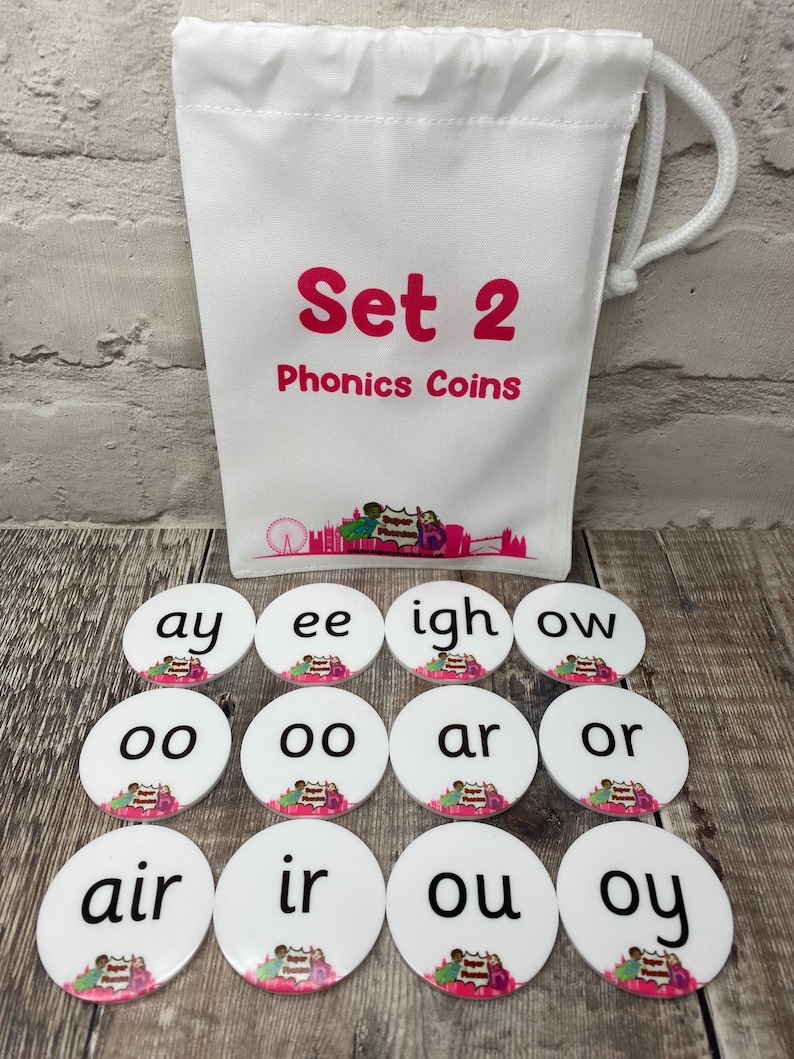 RWI Set 2 Phonics Coins, Letters & Sounds, Letter Recognition, EYFS ...