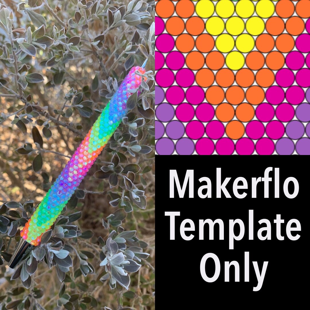 Makerflo Rainbow Bliss Pen_rhinestone Template_ss10 Rhinestone Template ...