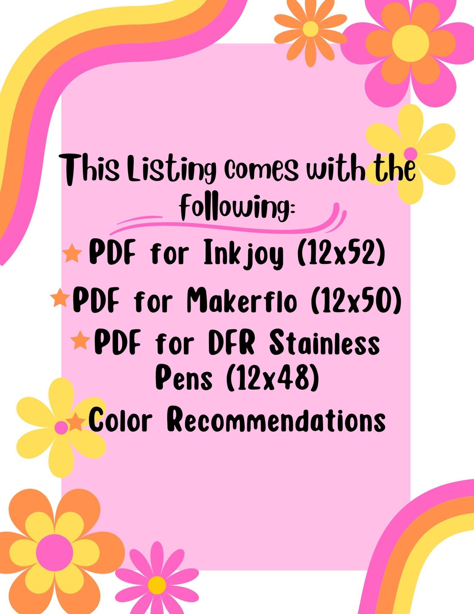 Desert Sunset Pen_rhinestone Template_ss10 Rhinestones_ Includes PDF ...