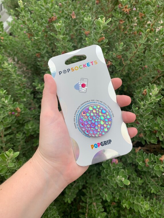 Luminous Deep Purple Glass Rhinestone Popsocket - Etsy