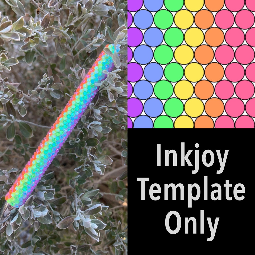 Inkjoy Rainbow Glow Pen_rhinestone Template_ss10 Rhinestone Template ...