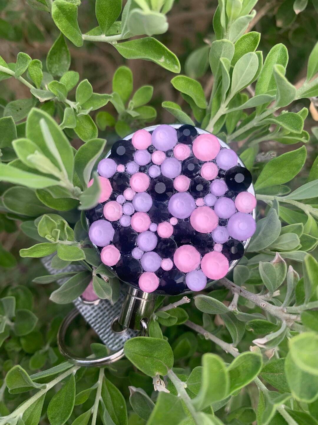 Layla Glass Rhinestone Heavy Duty Badge Reel - Etsy