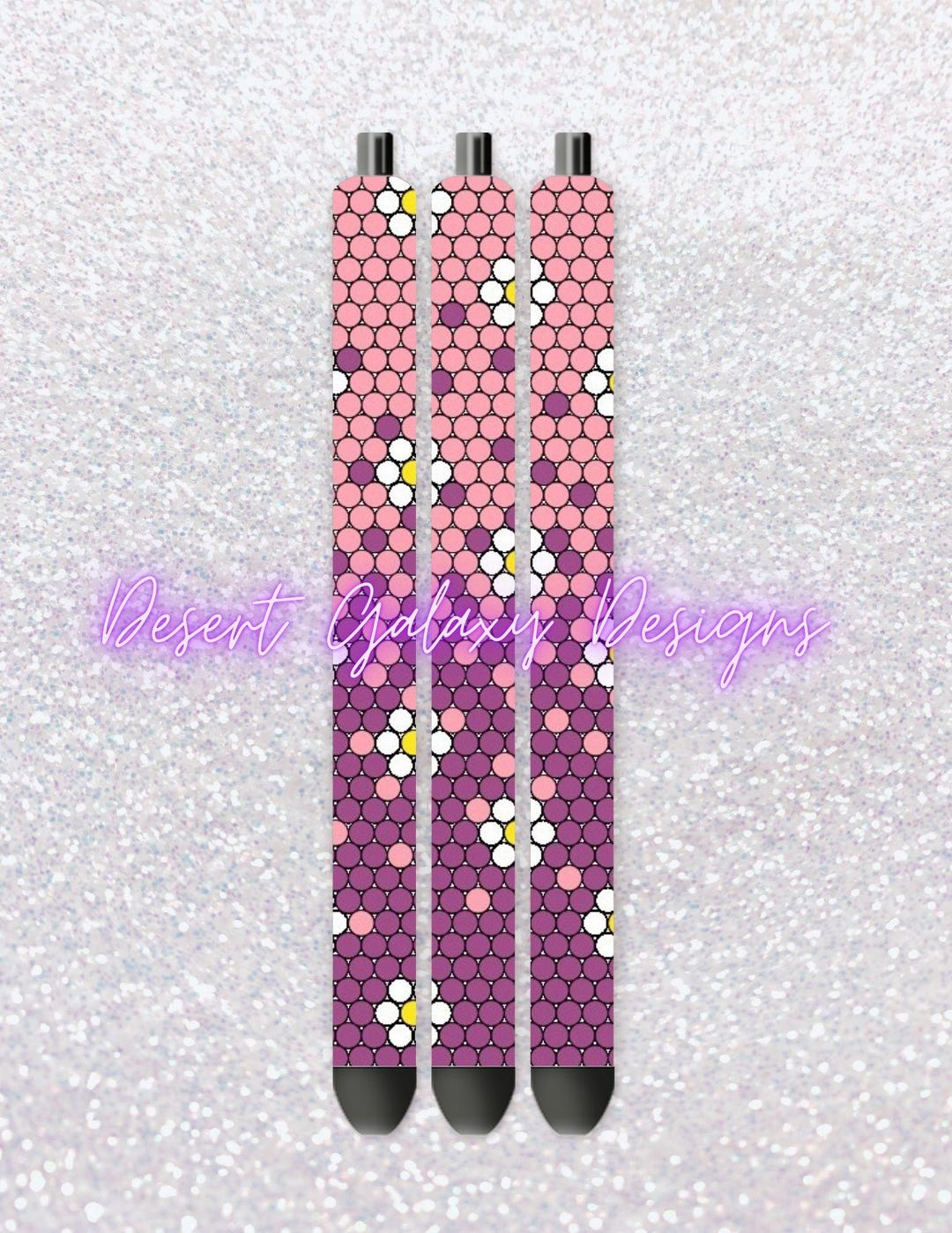 Subtle Ombre Daisy Pen_rhinestone Template_ss10 Rhinestones_ Includes ...