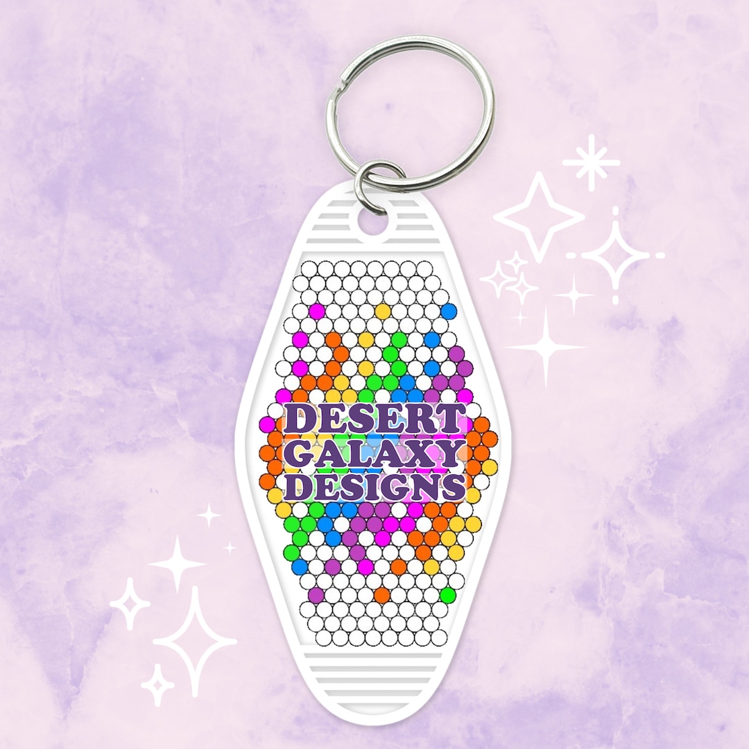 Unicorn Burst Retro Keychain Template | Rhinestone Template for Hotel ...