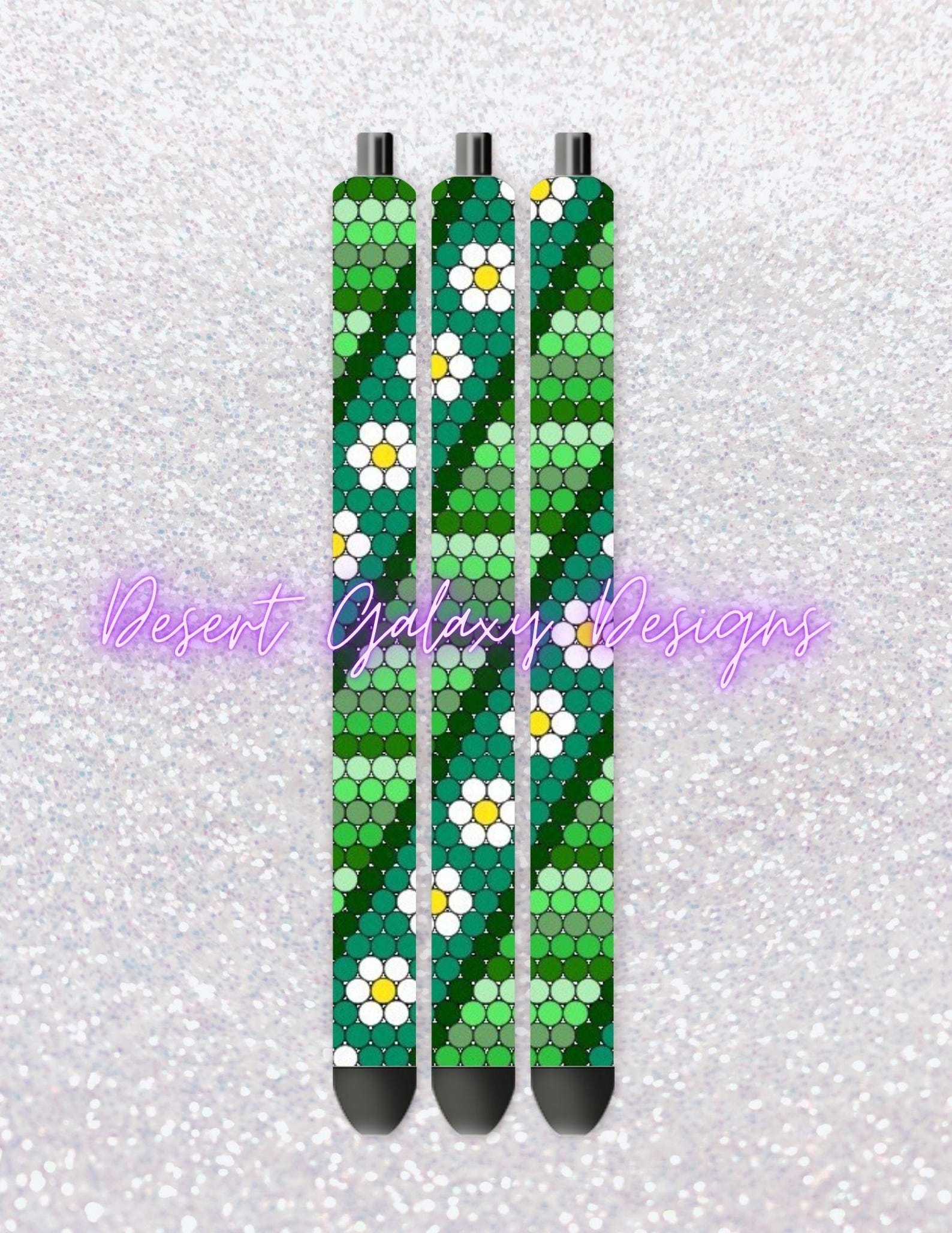 Daisy Serape Swirl Pen_rhinestone Template_ss10 Rhinestones_ Includes ...