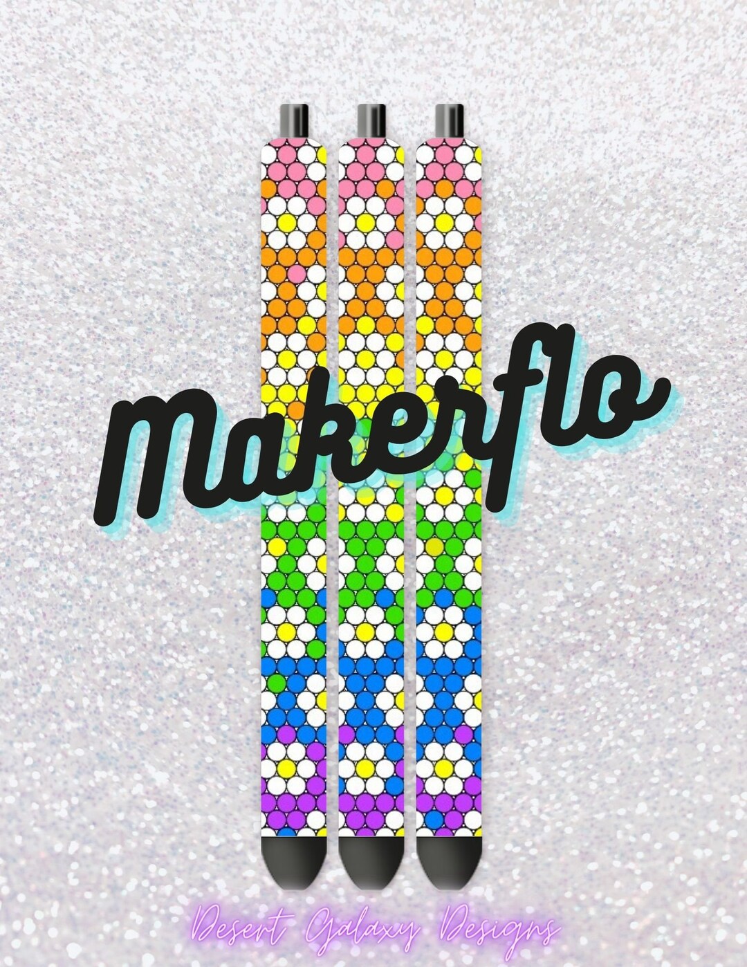Makerflo Daisy Rainbow Ombre Pen_rhinestone Template_ss10 Rhinestone ...