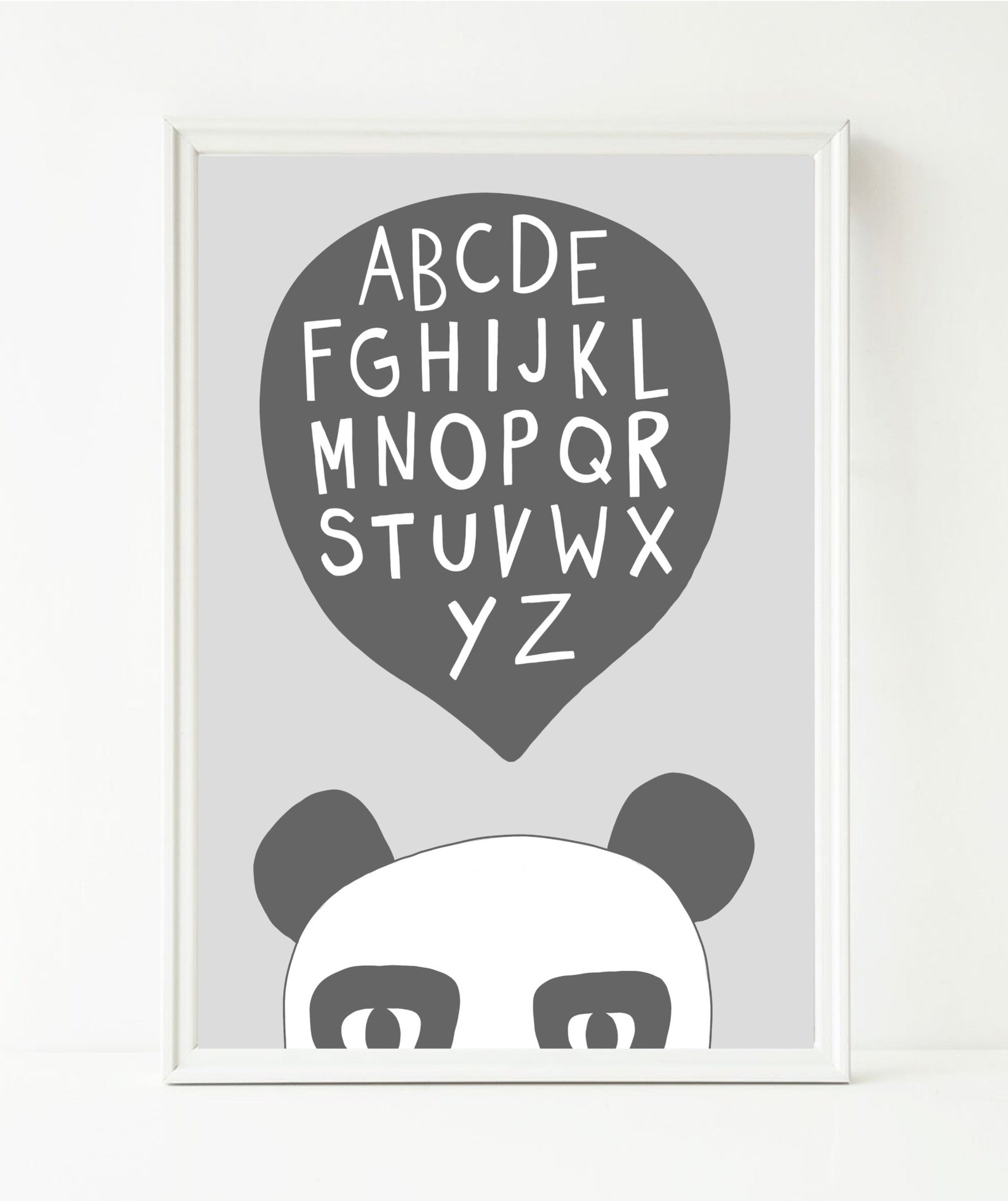Alphabet Panda Print / Letras / Animal / A4 / Ilustración - Etsy España
