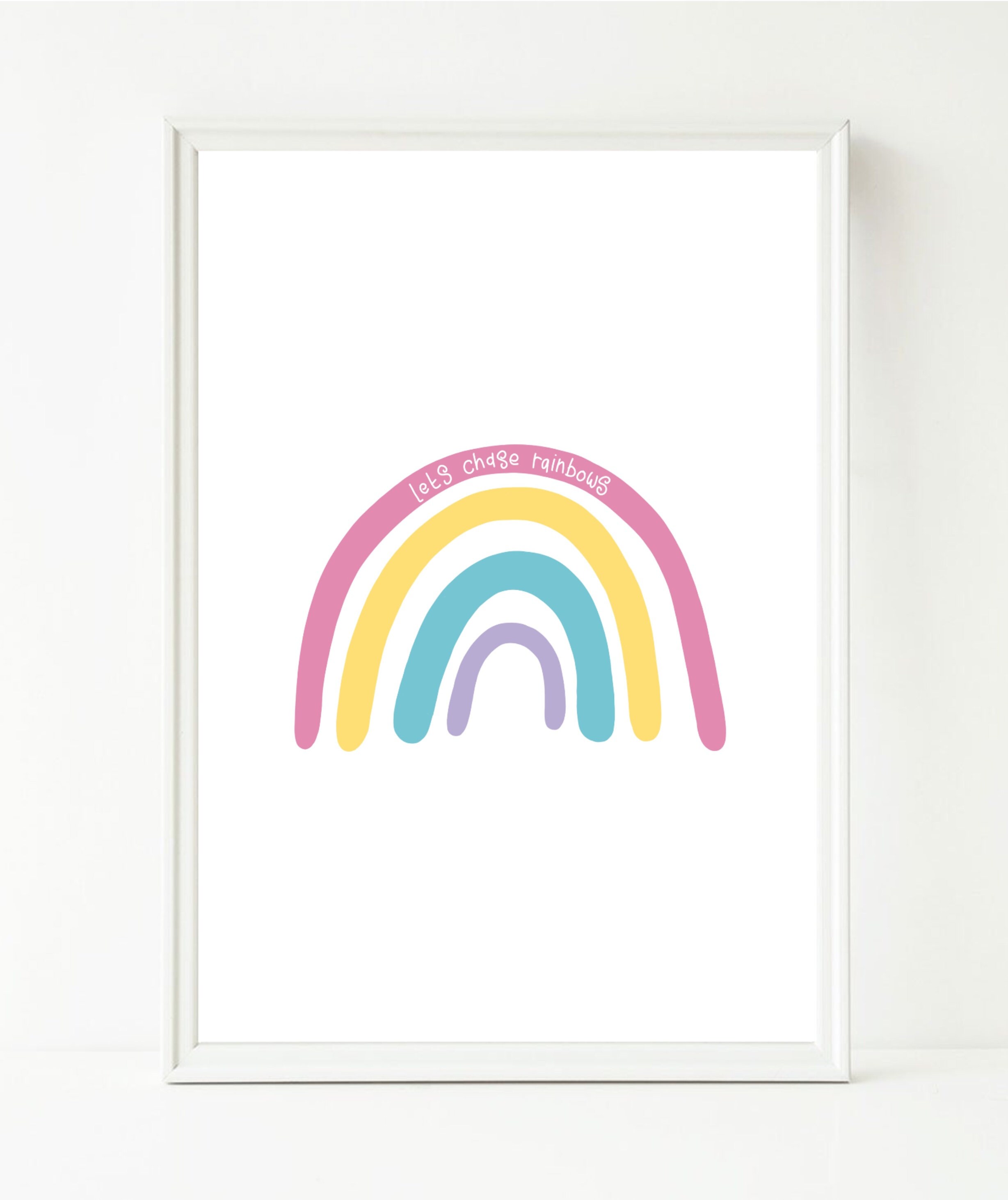 Prints Chase The Rainbows Kids Printable Poster Art & Collectibles etna ...
