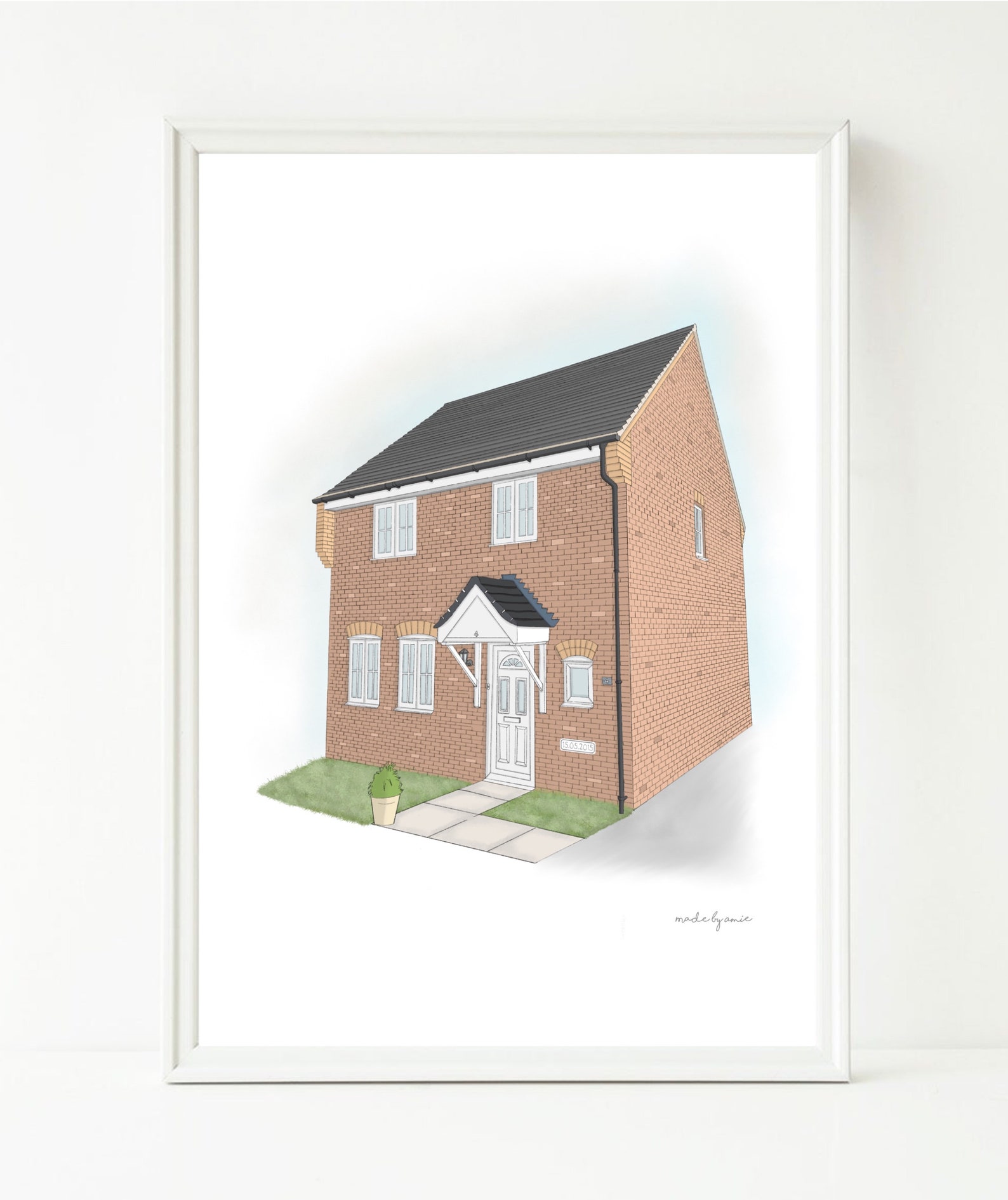 Your Home Custom Made Illustration & Print House Drawing A4 ...