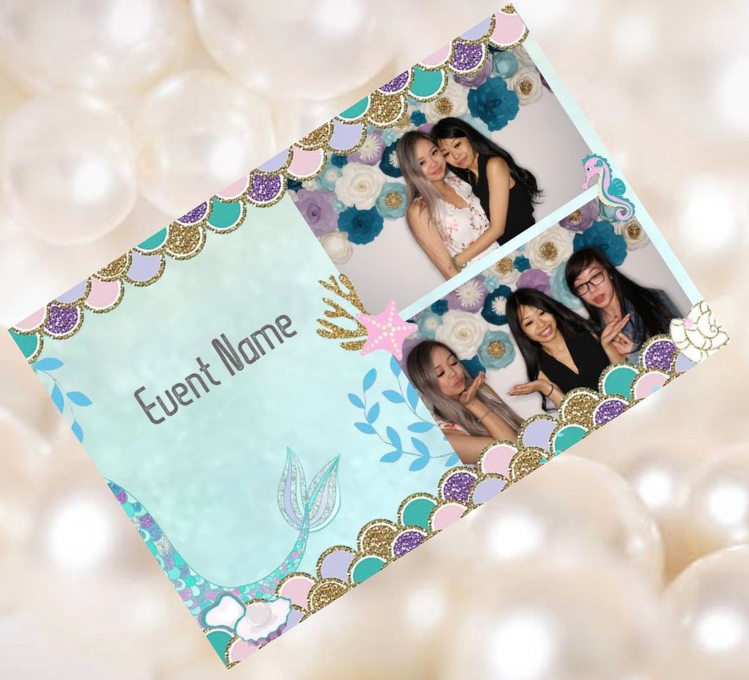 Mermaid Photo Booth Template - Etsy