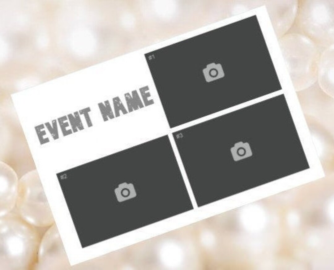 Custom Photo Booth Template - Etsy