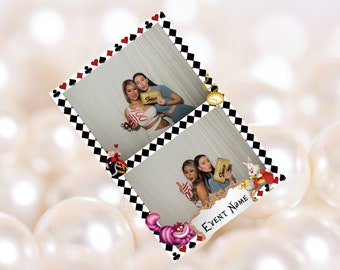 Alice in Wonderland Photo Booth Template | Alice in Onederland | Mad ...