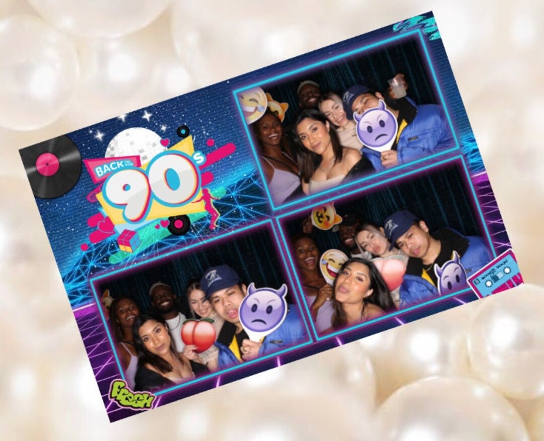 Back to the 90s Photo Booth Template - Etsy