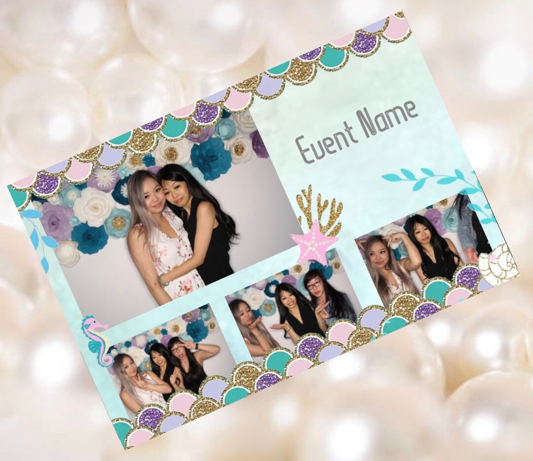 Mermaid Photo Booth Template - Etsy